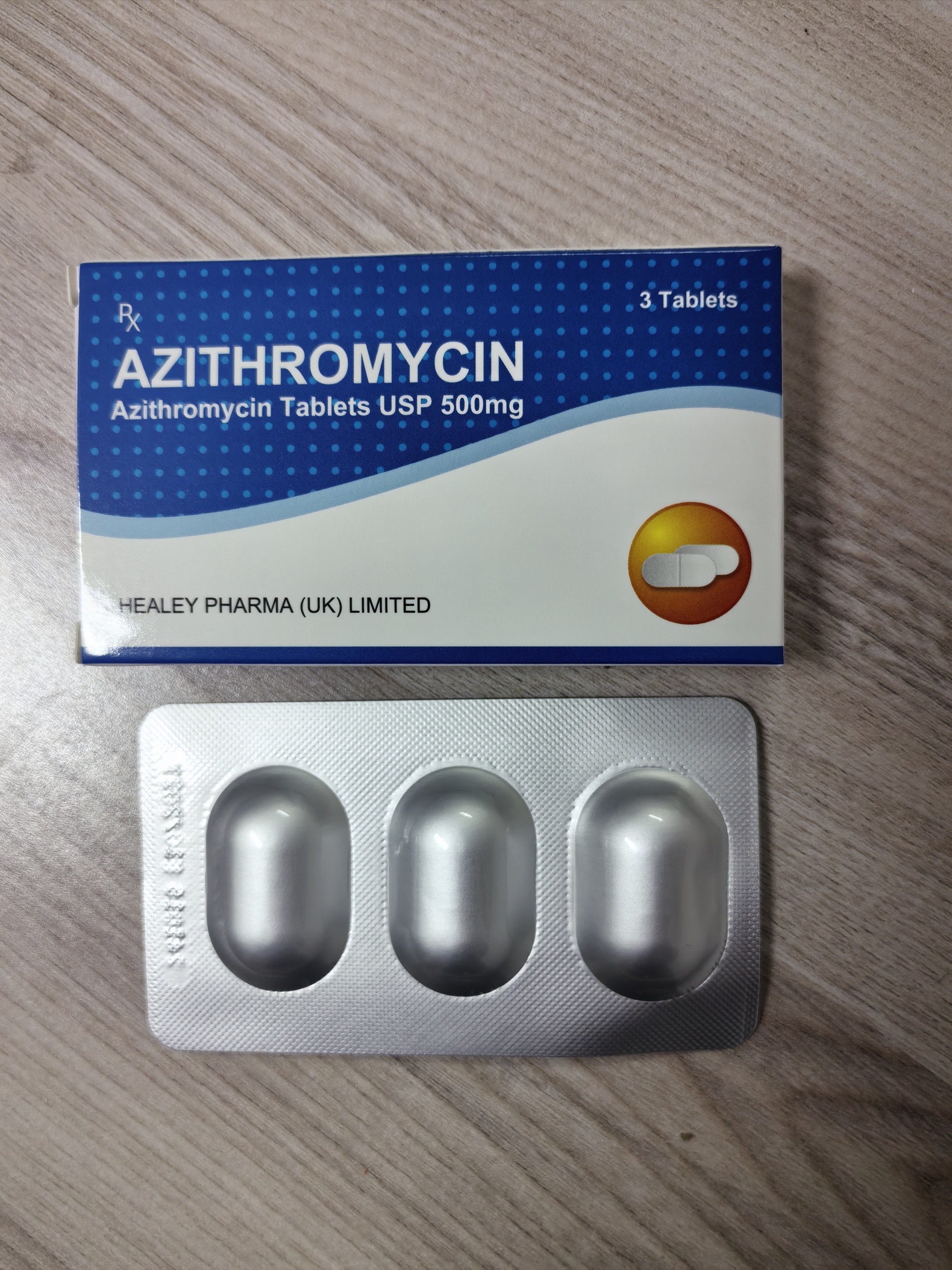 L'azitromicina riduce in pani le medicine antibiotiche BP/USP di 250MG ...
